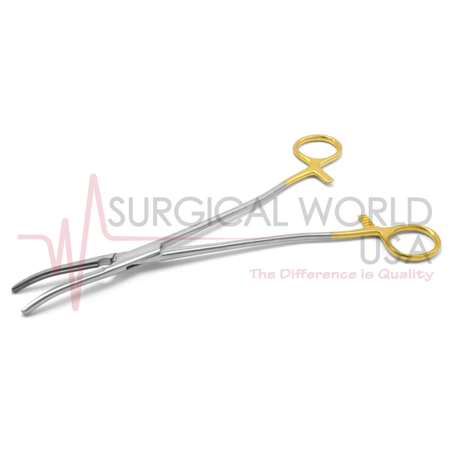 ZEPPELIN HYSTERECTOMY CLAMPS Slightly Curved Zed Clamp Atraumatic ...