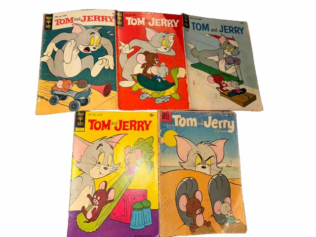 GOLD KEY TOM and Jerry Vintage 1960s Comic Book Lot £99.22 - PicClick UK