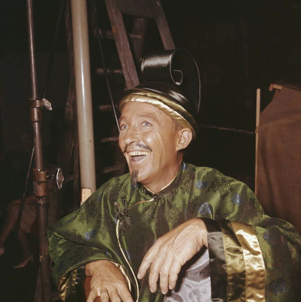 SINGER AND ACTOR Bing Crosby Dressed In Traditional Chinese R 1960s Old ...