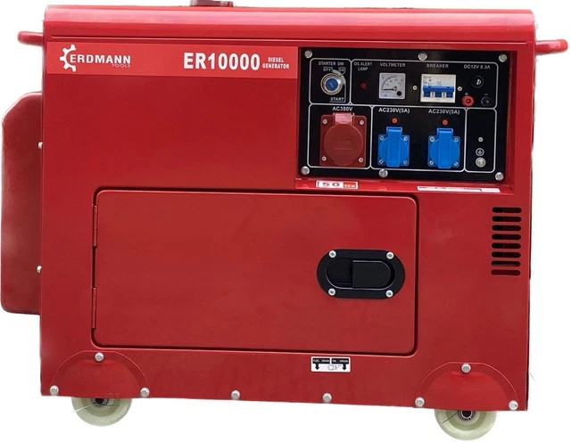 STROMGENERATOR 10KW DIESEL Elektrostart Stromerzeuger Generator 2x220V ...