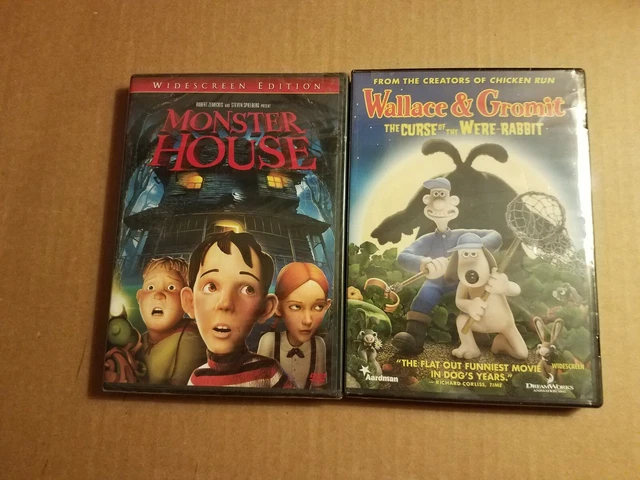 WALLACE & GROMIT The Curse of the Were Rabbit & Monster House - Brand ...