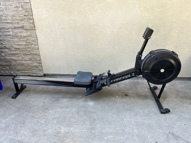 CONCEPT2 MODEL D Indoor Rower with PM3 Monitor (Grey/Yellow) (Used ...