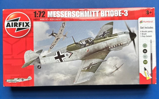 AIRFIX 1/72 SCALE Messerschmitt Bf 109 E-3 Model Kit £4.99 - PicClick UK