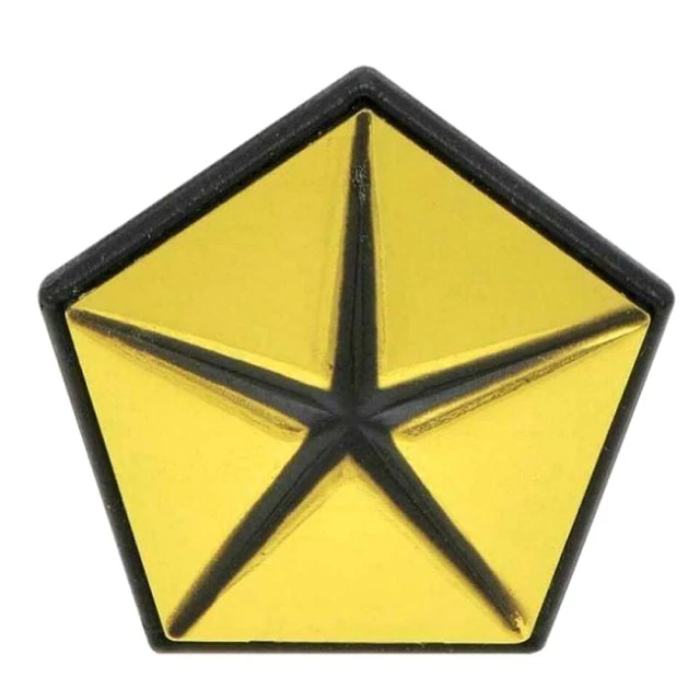 MOPAR PENTASTAR EMBLEM Chrysler 1962-1975 Gold Fender Badge Dodge Penta ...