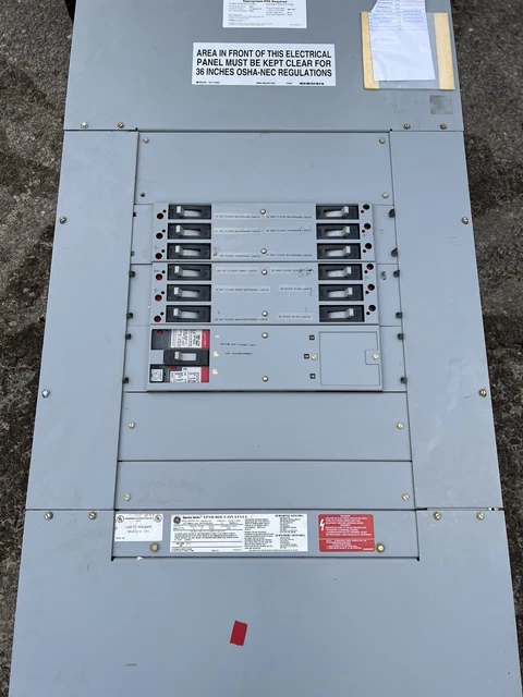 GE SPECTRA SERIES Panelboard 250 Amp 480/277V Main Lug Only APNB ...