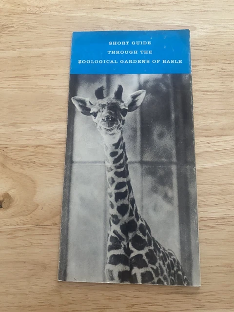 ZOO BASEL LATE 1960s Map/Leaflet (not Zoo Guide Book) - English ...