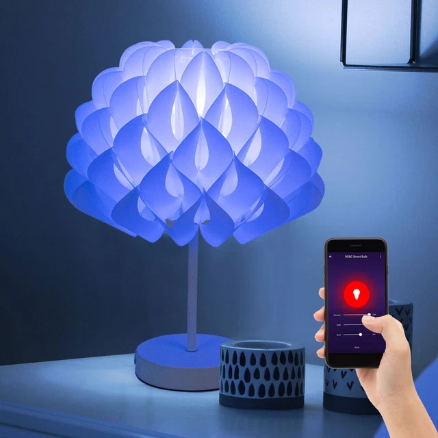 LAMPE DE TABLE Accumulateur Luminaire Chevet Smart LED Alexa Google RGB ...