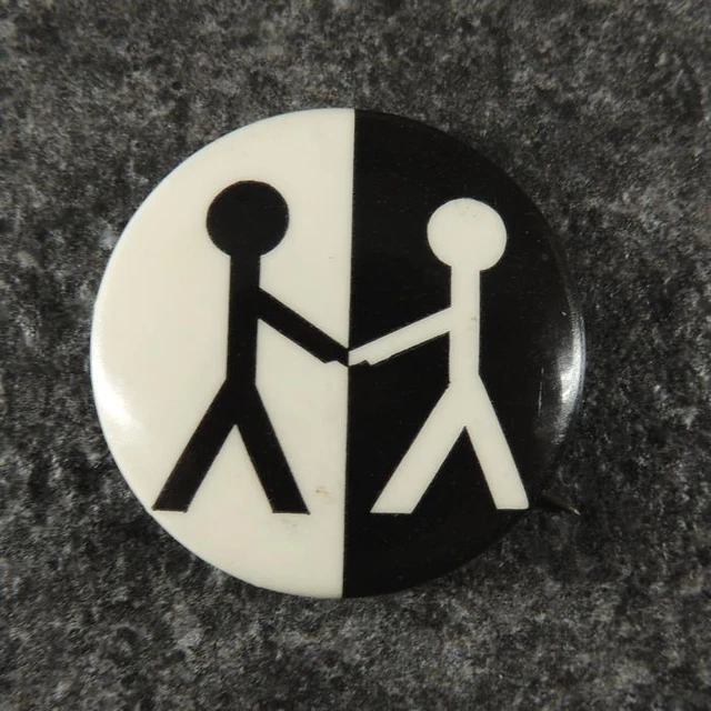 BLACK & WHITE Stick Figures Civil Rights Equal Rights Peace Cause ...