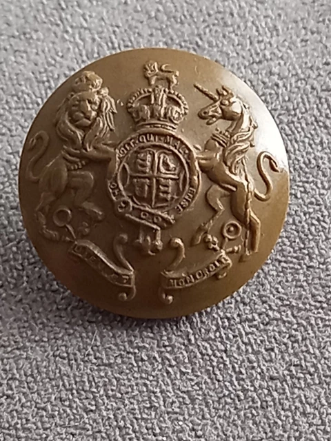 GENERAL SERVICE CORPS - Royal Arms Crown Military Uniform Button . 24mm ...