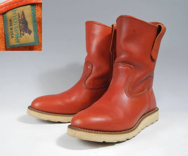 RED WING 866 Pecos 6.5E 8866 Square Dog Stamp Vintage Pecos Boots Oro ...