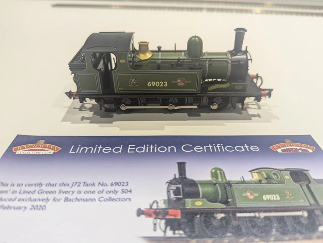 BACHMANN 31-060K LNER J72 Class 69023 Lined Green NER & BR Late Crest ...