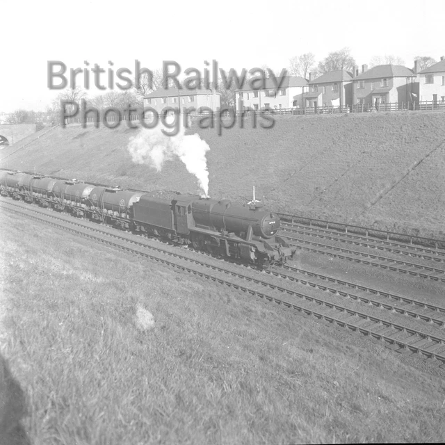 LARGER NEGATIVE BR British Railways Steam Loco 8744 Class 8F at Chester ...