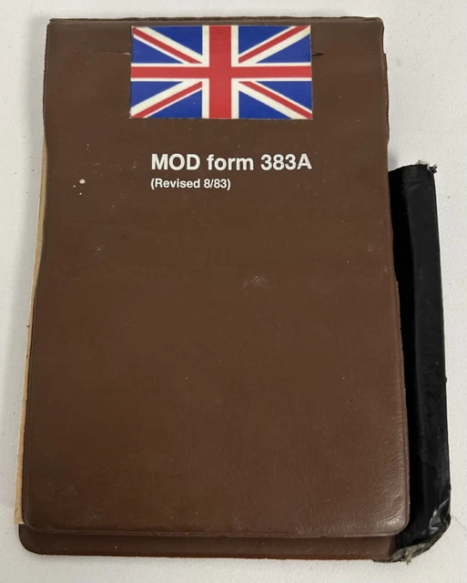 BRITISH MILITARY ISSUE MOD Form 383A Notepad (Revised 8/83) £10.95 ...