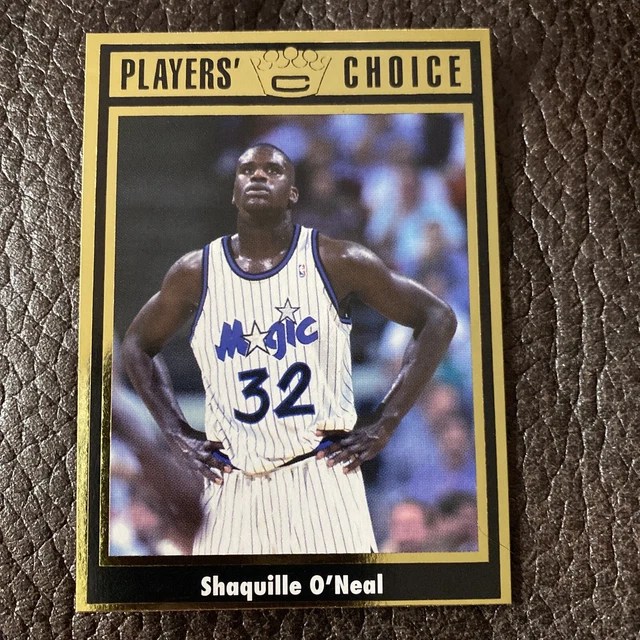 SHAQUILLE O'NEAL CARTWRIGHTS Players Choice 1992 Gold Border Card #1 NM ...