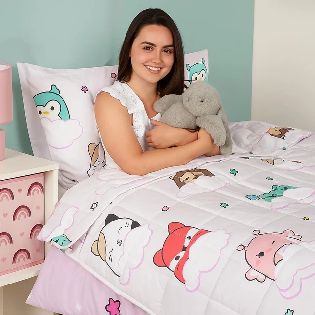 SQUISHMALLOWS WEIGHTED BLANKET for Women 3kg, Cute Cuddly Squishmallows ...