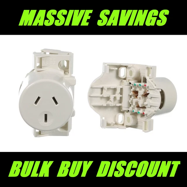 QUICK CONNECT SOCKET Plug Base 10A Electrical Socket For Downlights Fan ...