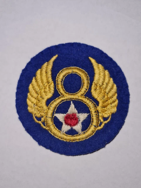 WW2 US ARMY Air Force Patch - 8th USAAF patch - 100% Original - On Felt / Wool EUR 70,56 ...