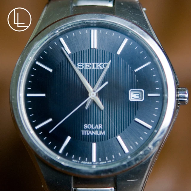 Mens Seiko Solar Titanium Watch FOR SALE! - PicClick UK
