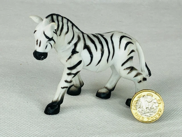 ZEBRA TOY ANIMAL Cute Wildlife Zoo Figure Make Believe Collectable c ...