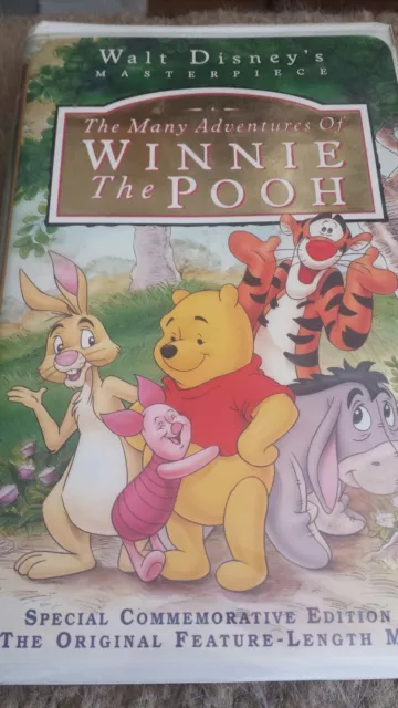 Disney Vhs Tape The Many Adventures Of Winnie The Pooh Special