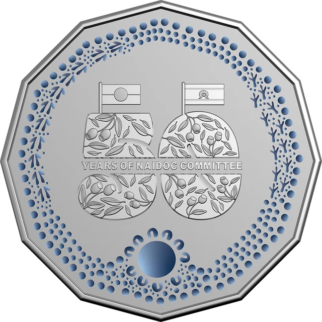 2024 AUSTRALIAN NAIDOC - 50th Anniversary Week Coloured 50c Coin $20.50 - PicClick AU