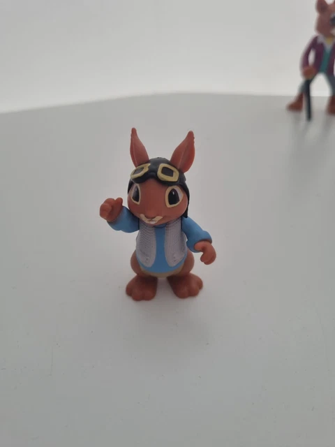 PETER RABBIT POSABLE figure Nutkin Rabbit 2" Figure Toy Green Hat ...