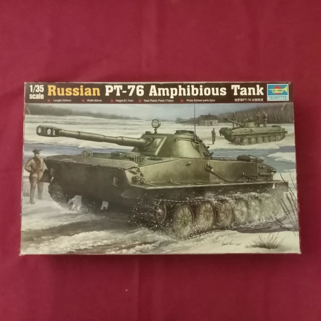 RUSSIAN PT-76 AMPHIBIOUS Tank - SCALA 1/35 Trumpeter 00380 EUR 37,00 ...