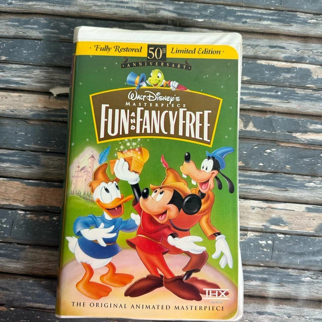 FUN AND FANCY Free 50th Anniversary Walt Disney Masterpiece 1997 VHS Clamshell £9.32 - PicClick UK