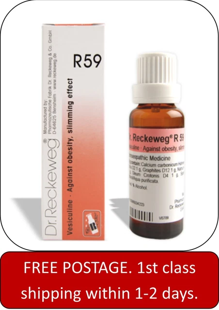 DR. RECKEWEG R59 drops for Obesity, Slimming, weight loss - 22ml £12.99 ...