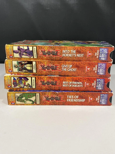 VINTAGE YU-GI-OH! VHS Lot 4 Tapes 4Kids Anime 2000s Into the Hornet's ...