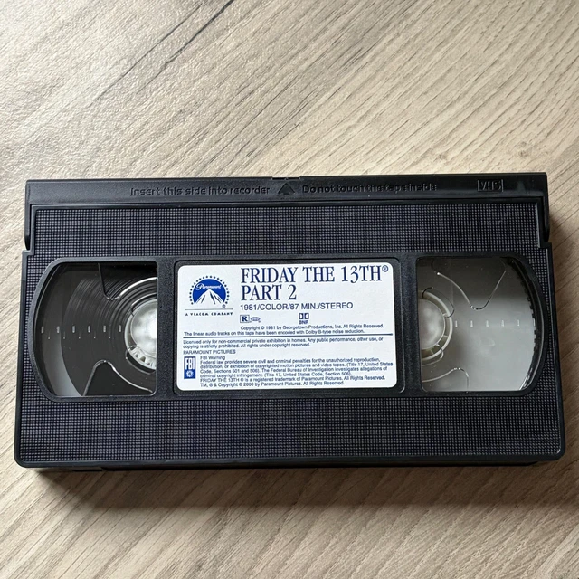 FRIDAY THE 13TH - Part 2 1981 (VHS, 1994) Recorded In SP Mode £42.00 ...