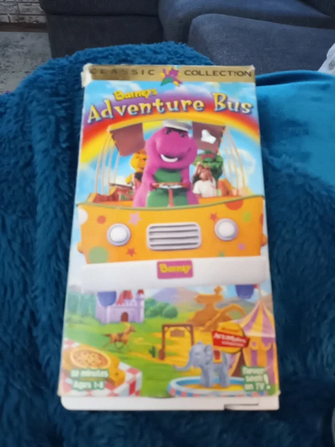 BARNEY'S ADVENTURE BUS VHS, Classic Collection, Vintage 1997 free Usa ...
