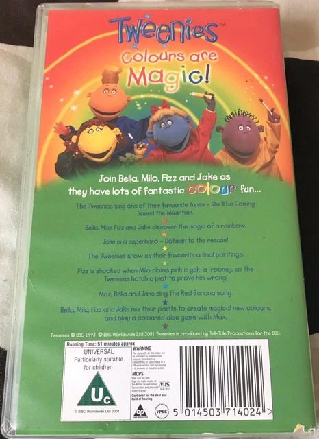 TWEENIES COLOURS ARE Magic Video Vhs Rare Animated Childrens Cartoon ...