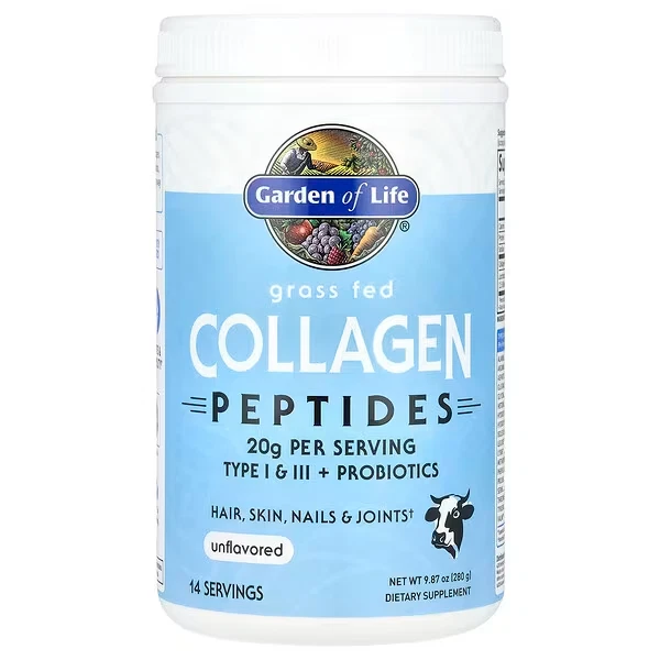 GARDEN OF LIFE, Grass Fed Collagen Peptides, 9.87 oz (280 g) £35.36 ...