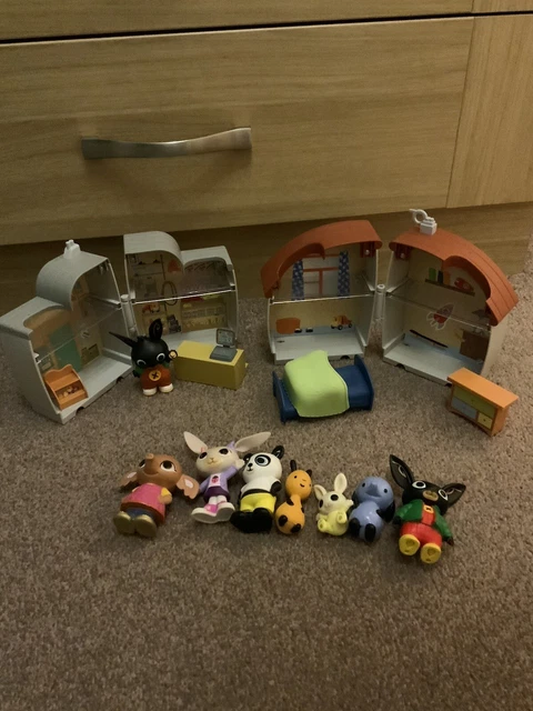 CBEEBIES BING BUNNY Bundle - Bing Toy House & Shop & Bing Action ...