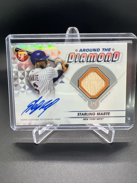 2023 STARLING MARTE Topps incontaminato intorno al diamante reliquia ...
