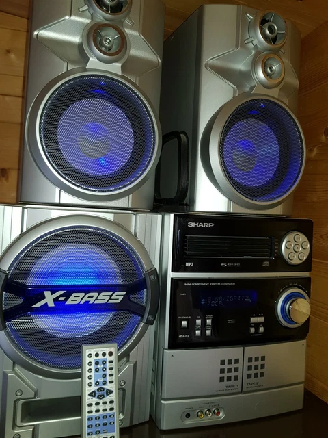 RETRO HI FI Sharp Mini Component System Stereo CD-SW300H **COLLECTION ...