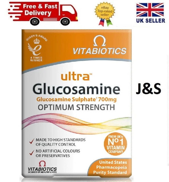 VITABIOTICS ULTRA GLUCOSAMINE Tablets 700mg x 60 £14.99 - PicClick UK