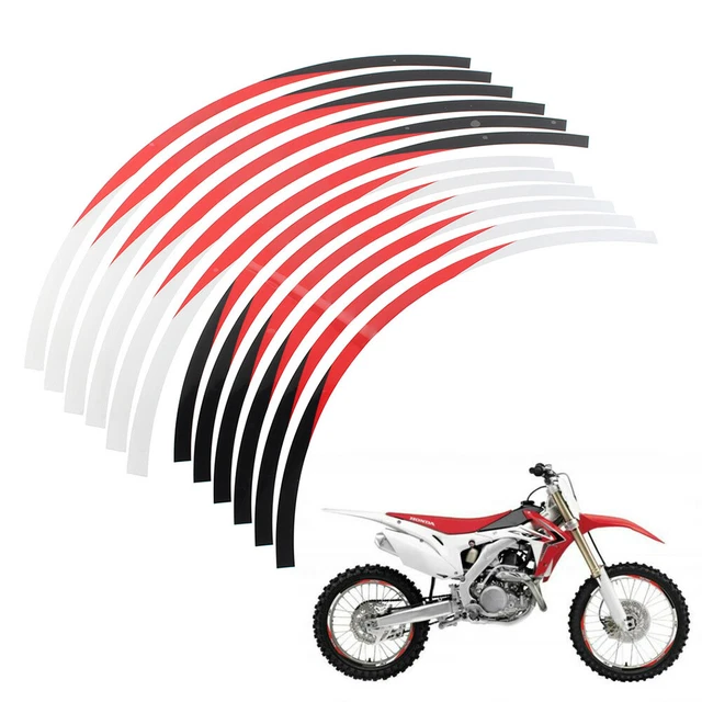 FELGENRANDAUFKLEBER FELGENAUFKLEBER ROT Für Honda CRF 250L / CRF 230L ...