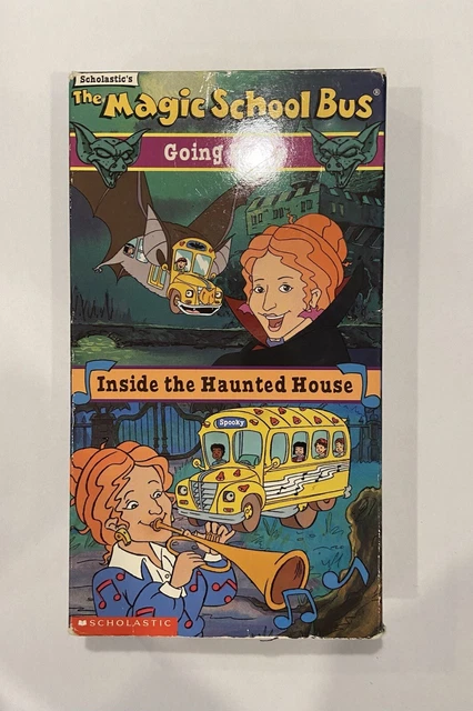 VHS THE MAGIC Schoolbus Going Batty & Inside the Haunted House Hallowe ...