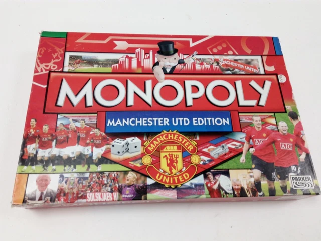 MONOPOLY MANCHESTER UNITED Football Club Edition Parker Family Board ...