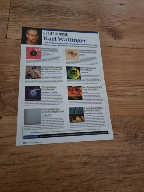 TAD49 ARTICLE/PICTURE 11X8 My Life In Music : Karl Wallinger £4.99 ...
