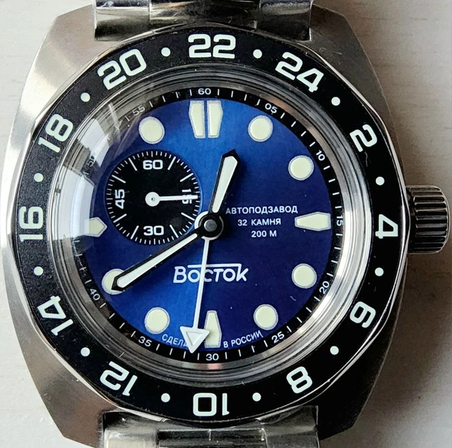 VOSTOK AMFIBIA GMT 17035B/Vostok Amphibia GMT 17035B EUR 189,00 ...