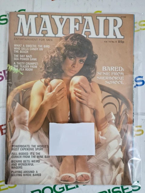 VINTAGE MAYFAIR MENS Magazine Vol Volume 16 Issue 9 Sept 1981 - Excellent Cond £14.99 - PicClick UK