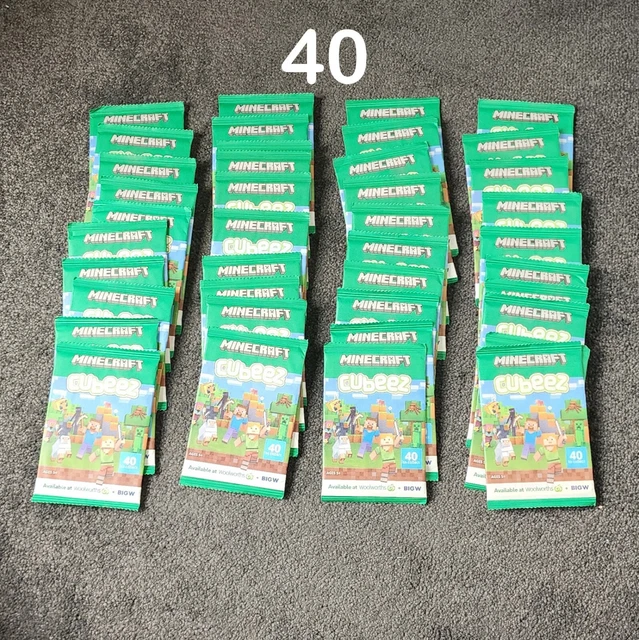 40X PACKS WOOLWORTHS BIG W Minecraft Cubeez 2025 Sealed Unopened $40.00 ...