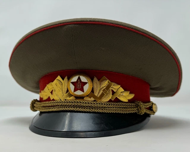 RARE 1980S MONGOLIAN State Honor Guard Officer Visor Cap Communist ...