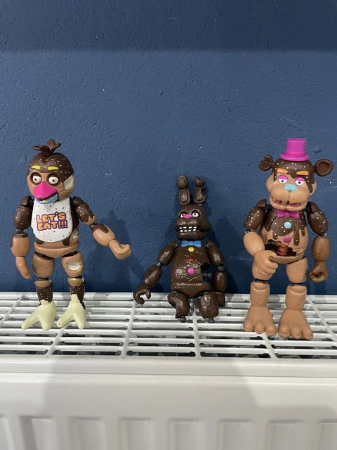 FIVE NIGHTS AT Freddys FNAF Funko Chocolate Chica Bonnie Figure Bundle ...