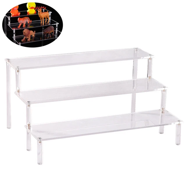 STEPPED DISPLAY STAND Model Shelves Shelf Stands Acrylic Storage Rack ...