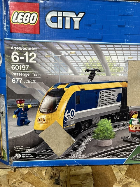 LEGO CITY PASSENGER Train 60197 Kit Motorized Engine With Remote $102. ...