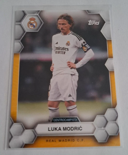 CARTE CARD CARTA n°13 Luka MODRIC Real Madrid TOPPS FAN SET 2024-2025 ...